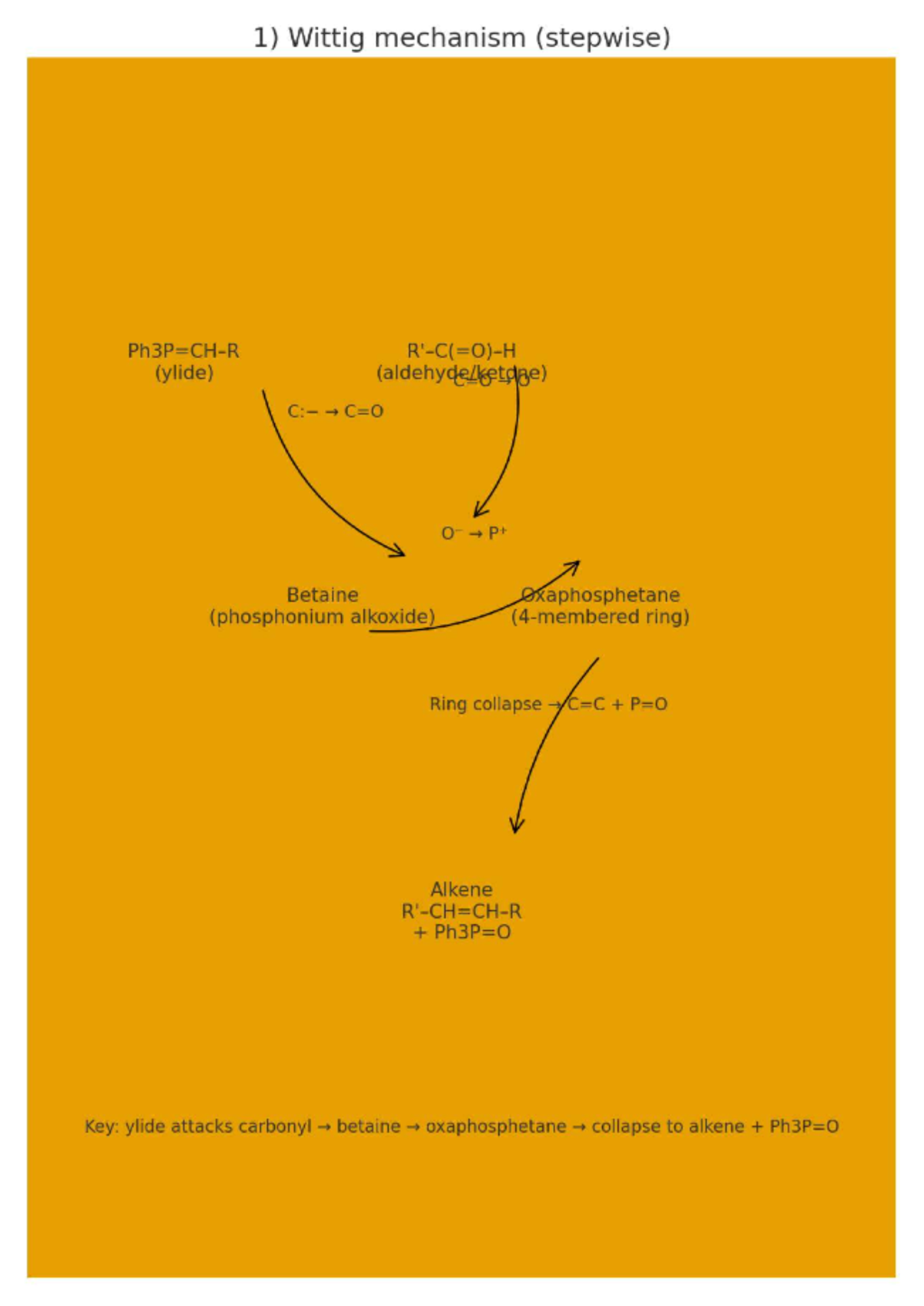 Organic Mechanisms with Diagrams: Wittig, Cannizzaro, and More - Studocu