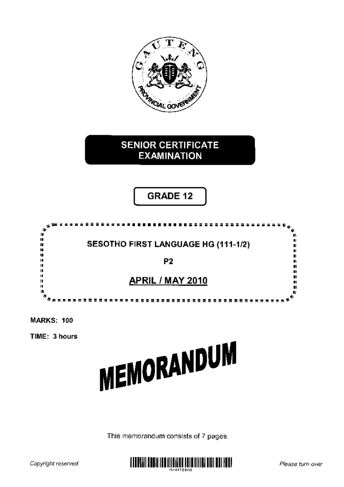 1.390 ATP 2023-24 Gr 5 Sesotho HL Final Exam Notes - Studocu