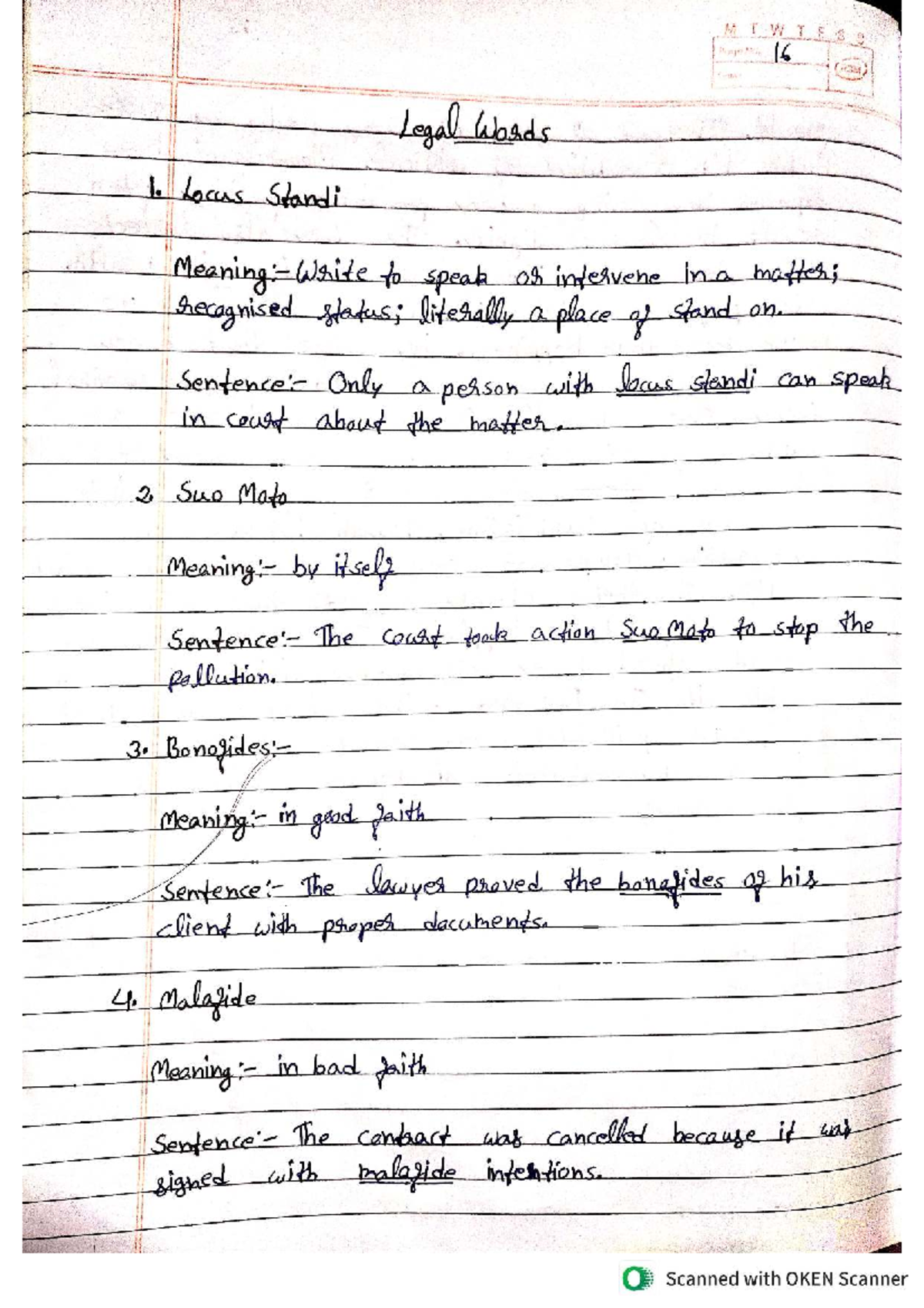 RSM Legal Terms: Meanings and Usage Examples - Studocu