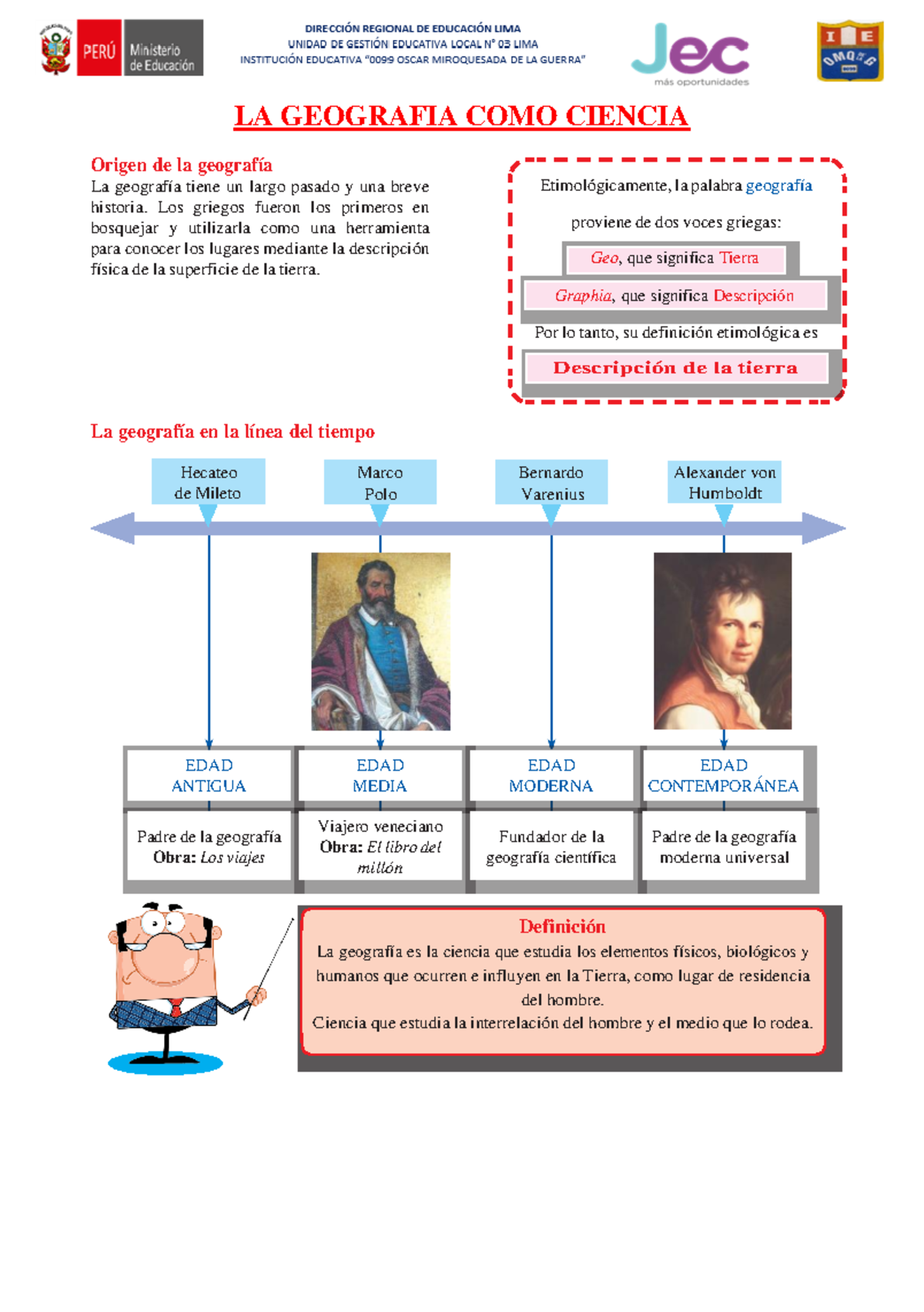examen para realizar - Bernardo Varenius Marco Polo Hecateo de Mileto ...