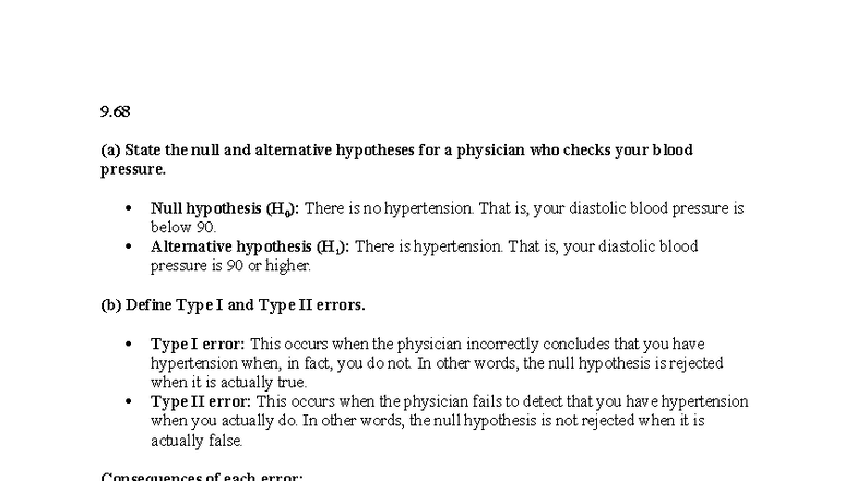 Hypothesis Testing & Errors in Medical and Security Systems (9.68 ...