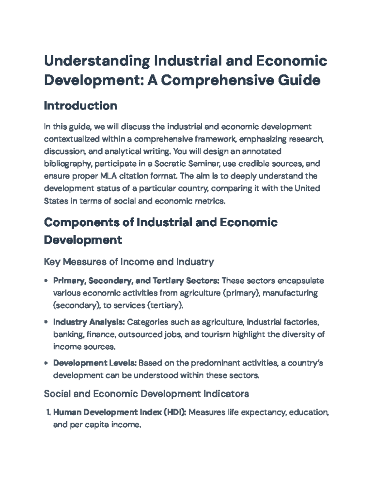 Understanding Industrial and Economic Development: A Detailed Guide ...