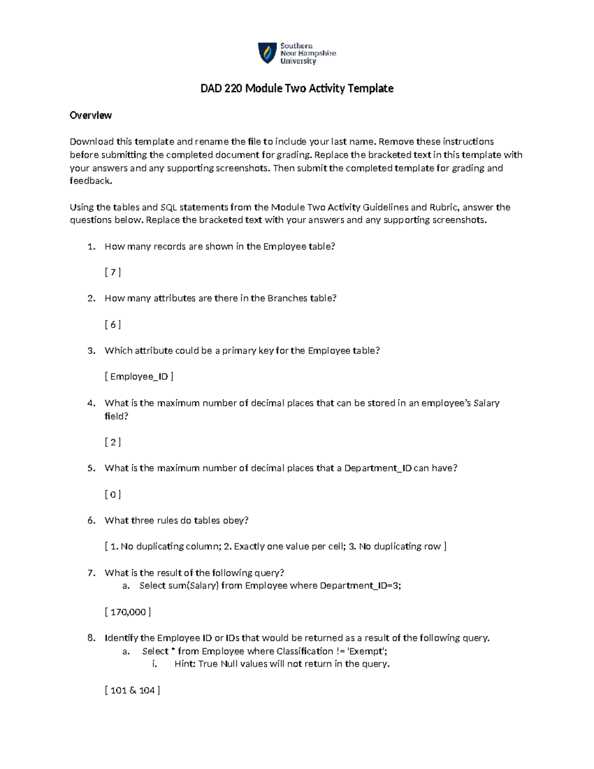 FPatterson ASM-TM MOD-2 MAR16-2025 - DAD 220 Module Two Activity ...