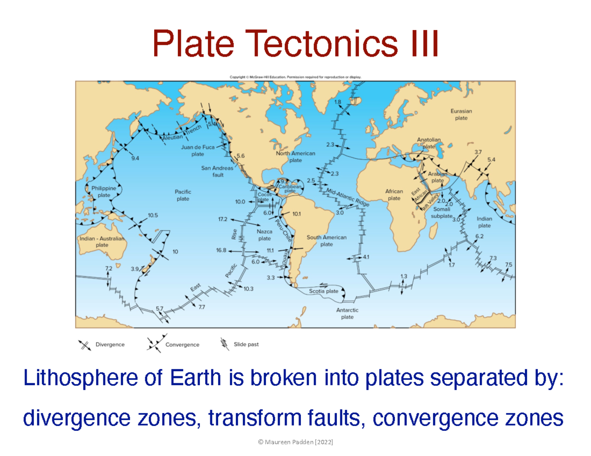 2GG3 Lecture 5 Plate Tectonics III F22 - Plate Tectonics III ...