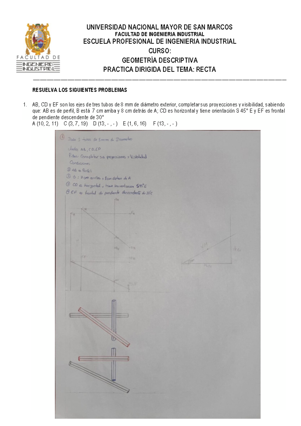Practica Dirigida Recta - 23170078 - 23170146 - UNIVERSIDAD NACIONAL ...