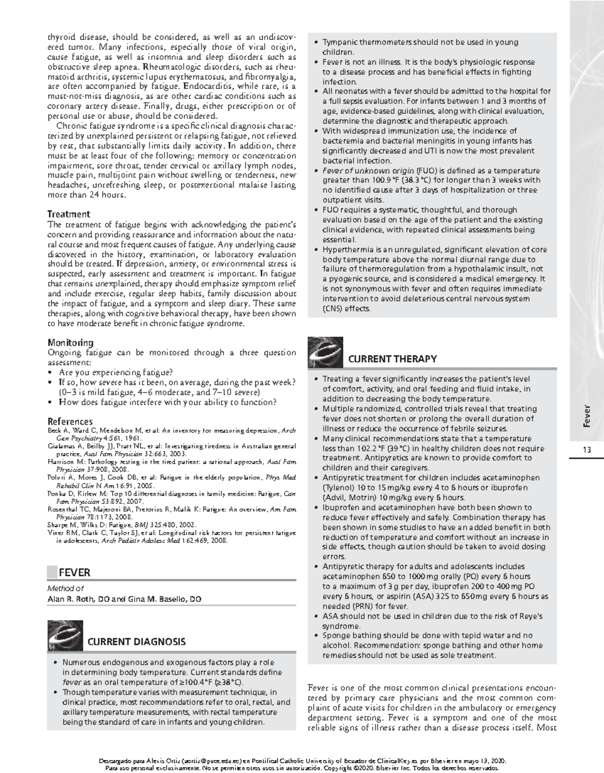 Fever and Fatigue: Current Insights and Management Strategies (MED 2020 ...