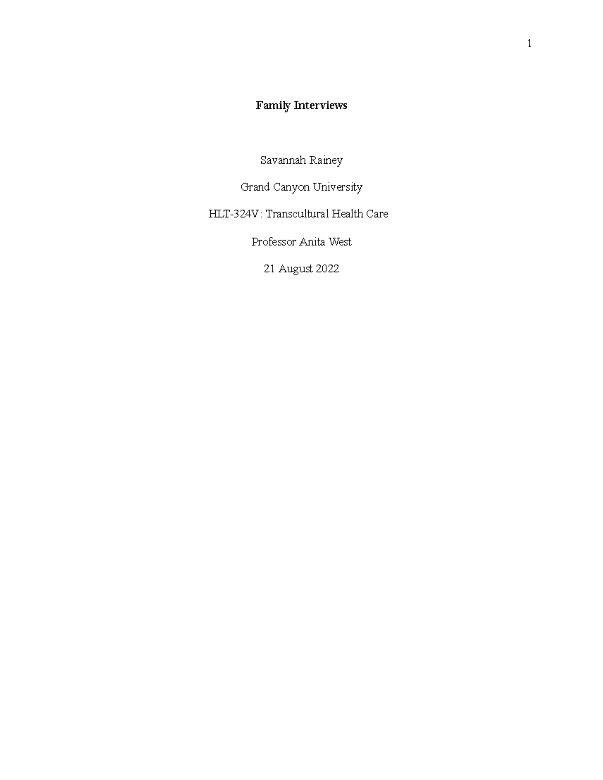 Family Interview Rainey S - Family Interviews Savannah Rainey Grand ...