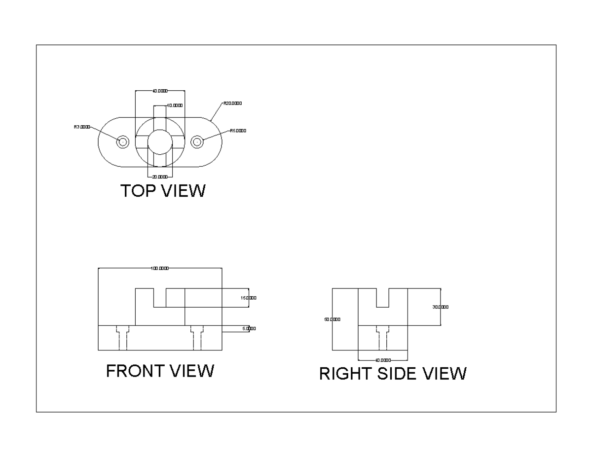 Plate 6 Isometric Drawing 1 - Engineering Drawing and Plans - 40 R20 10 ...
