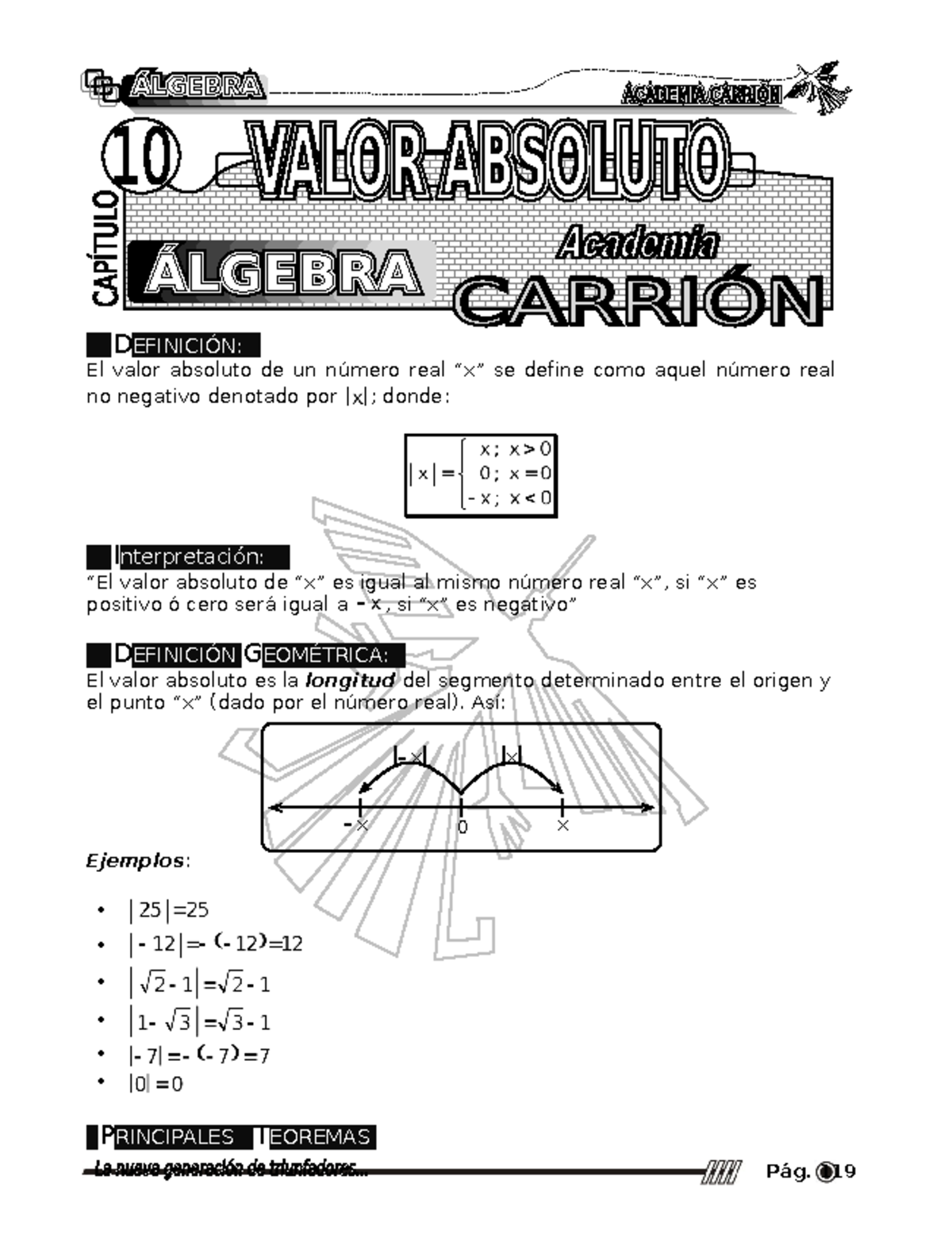CAP 10 - Ejercicios de Valor Absoluto para Resolver y Practicar - Studocu