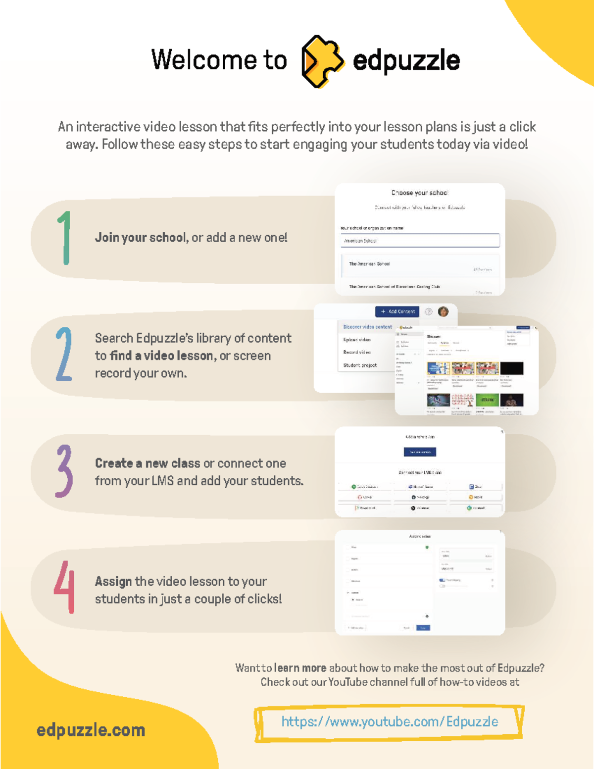 Edpuzzle Quick Start Guide English An Interactive Video Lesson That