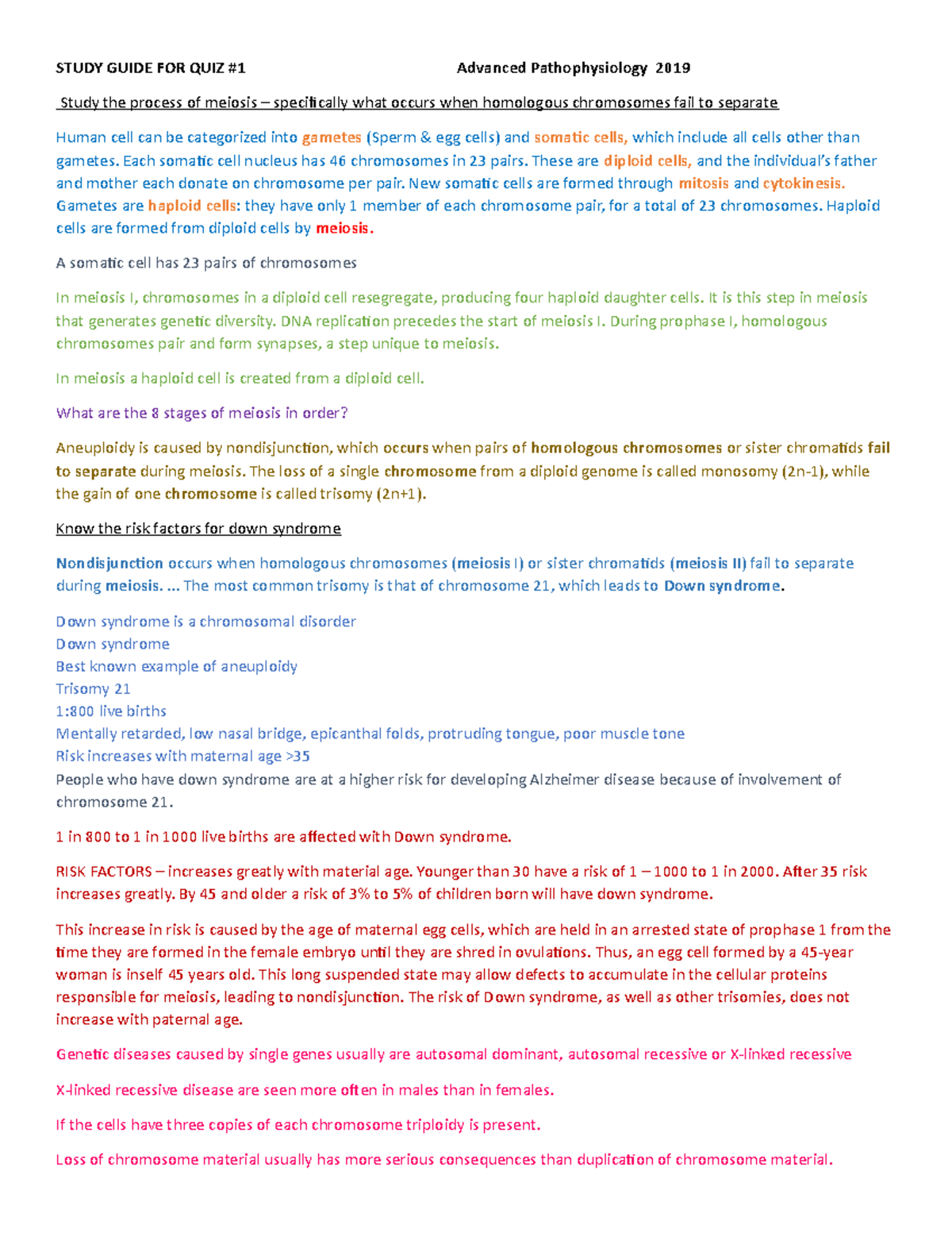 Study Guide Patho Quiz 1.docx (1) - STUDY GUIDE FOR QUIZ #1 Advanced ...