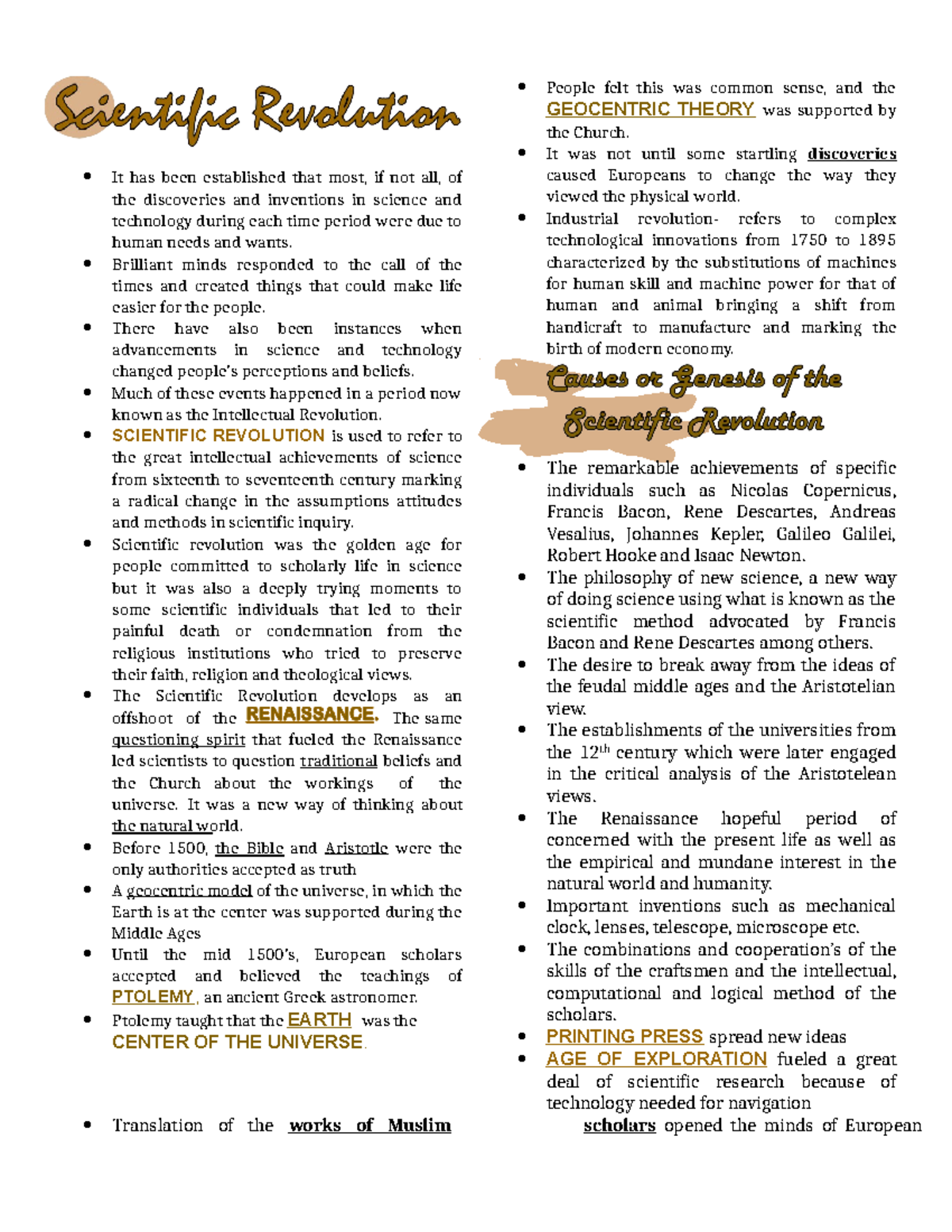 Science & Technology Society Part 7: Midterm Summary Insights - Studocu