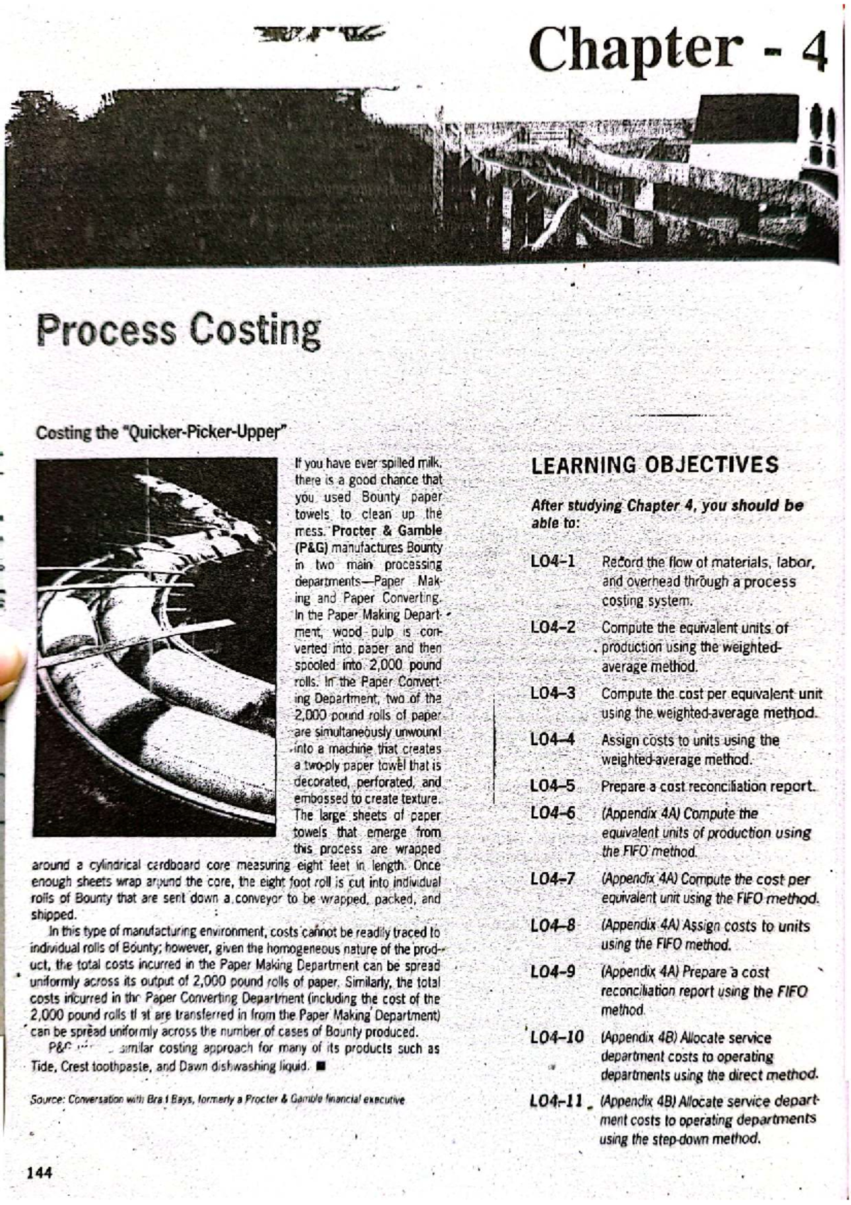 Chapter 4: Process Costing in Manufacturing (ACCT 101) - Studocu