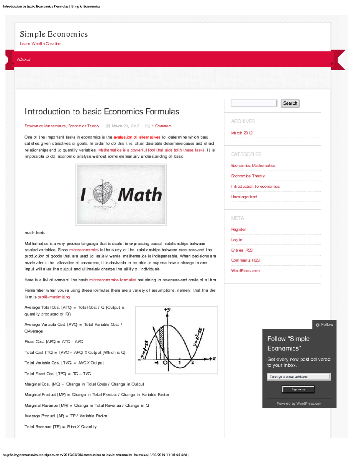 Economics 101: Essential Formulas for Microeconomics Analysis - Studocu