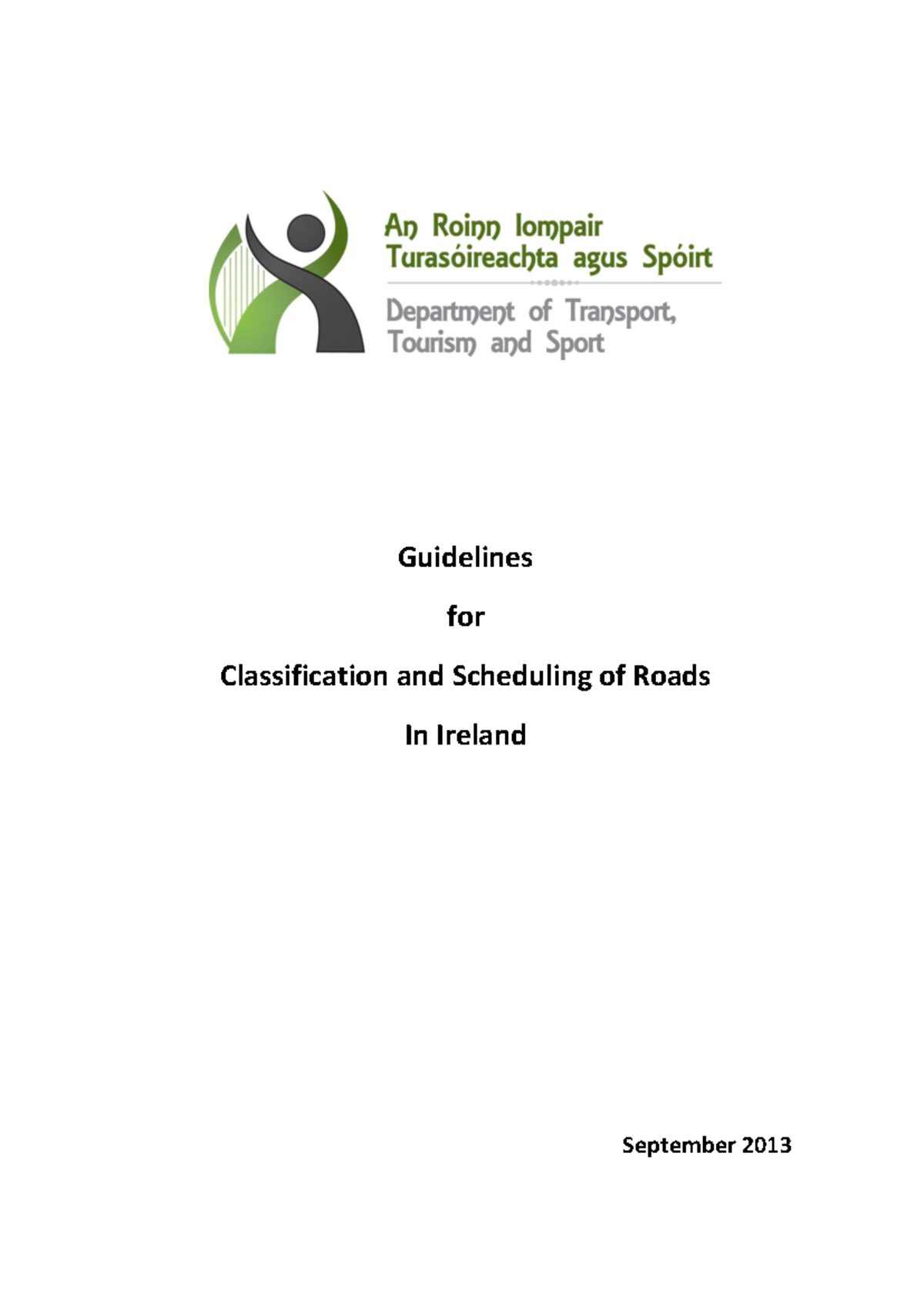 Guidelines for Road Classification & Scheduling in Ireland - Studocu
