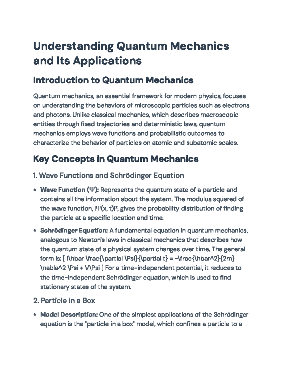 Quantum Mechanics Overview: Key Concepts & Applications in Physics ...