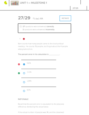 Organizational Behavior unit 4 milestone 4 - 1 14/14 that's 100% RETAKE ...