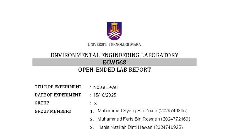 Compiled merged merged - ENVIRONMENTAL ENGINEERING LABORATORY ECW OPEN ...