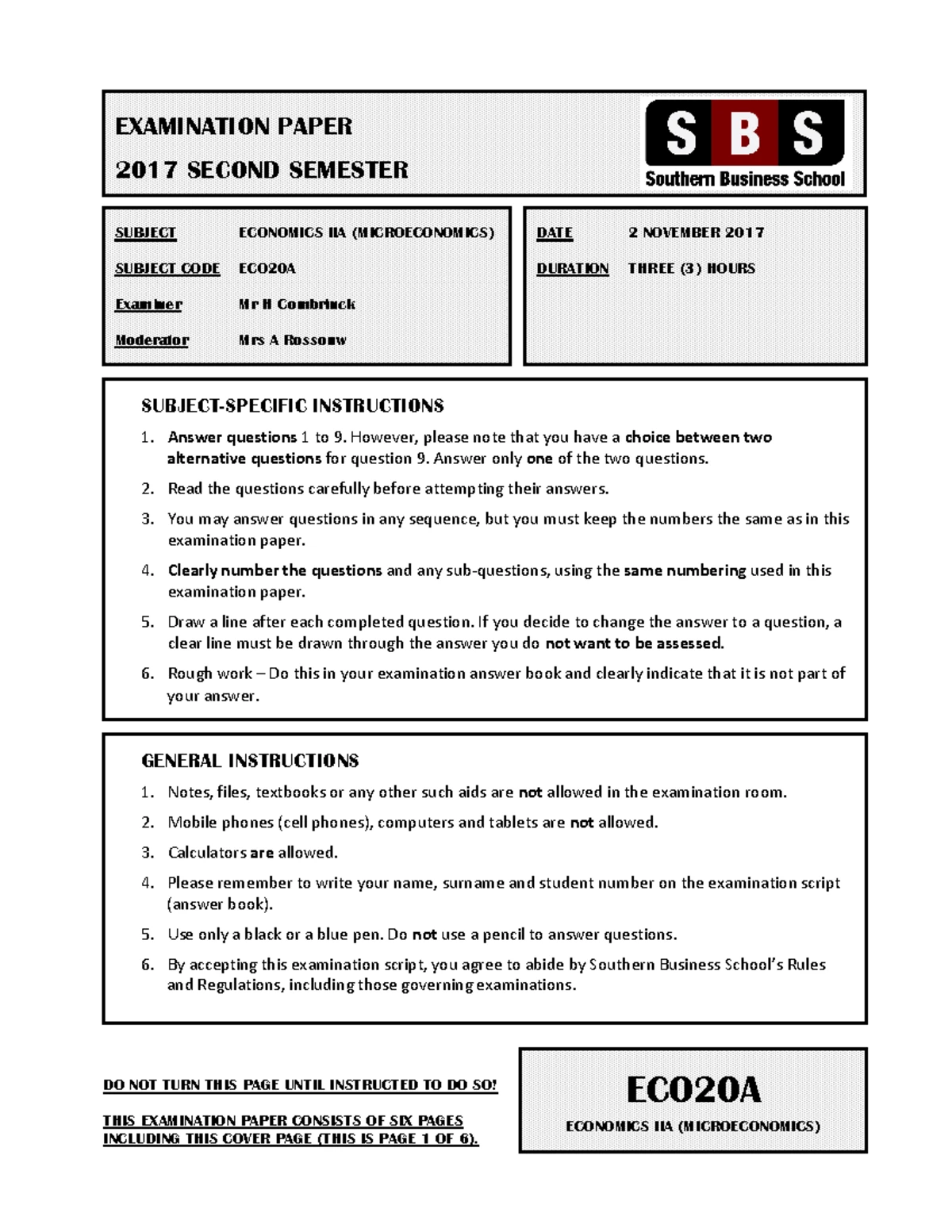 2023 Grade 12 SBA Economics Term 2 - Research project Final-1 ...