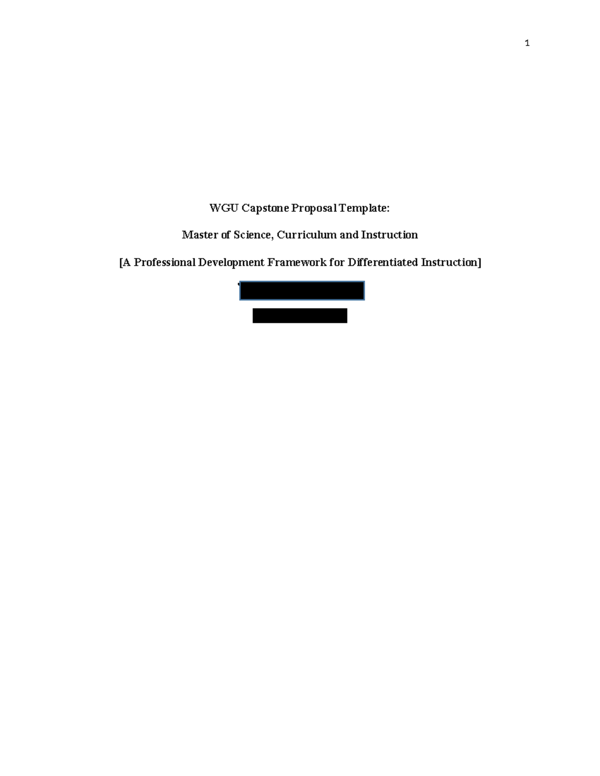 Capstone Proposal Task 1 Revision - WGU Capstone Proposal Template ...