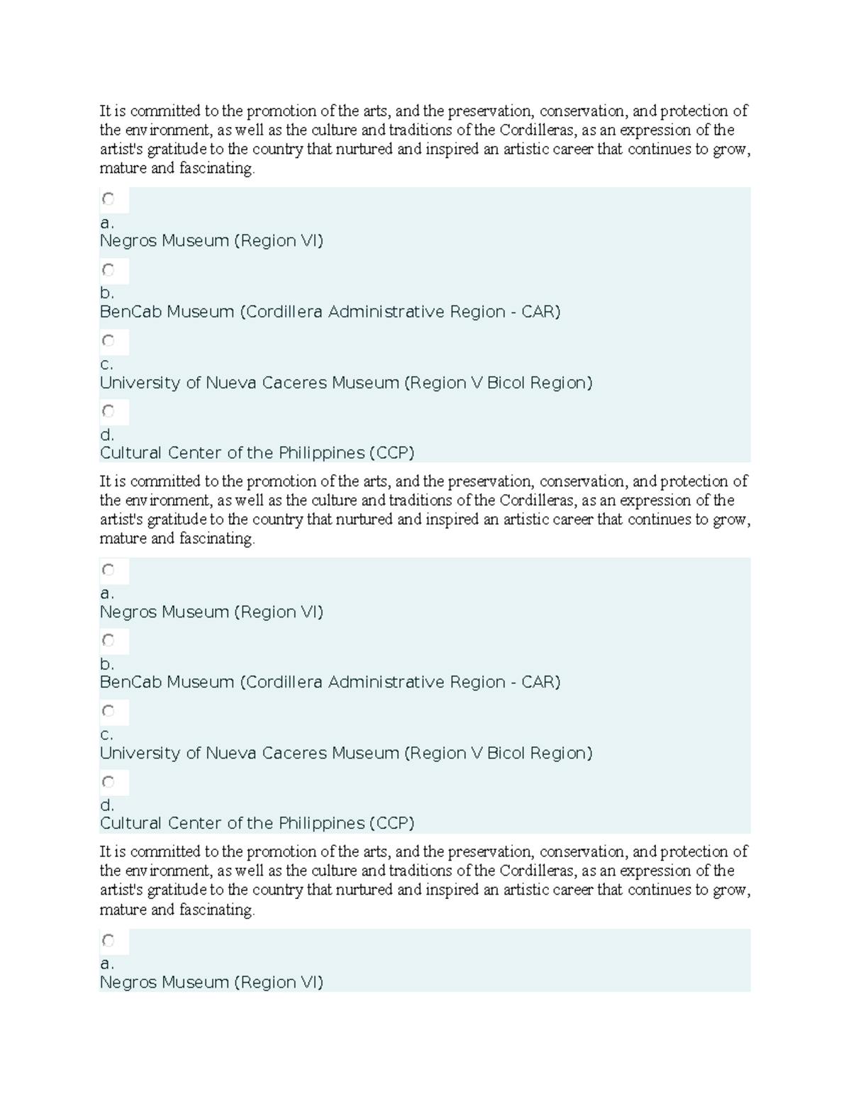 Cultural Preservation and Arts Promotion in the Cordilleras - Studocu