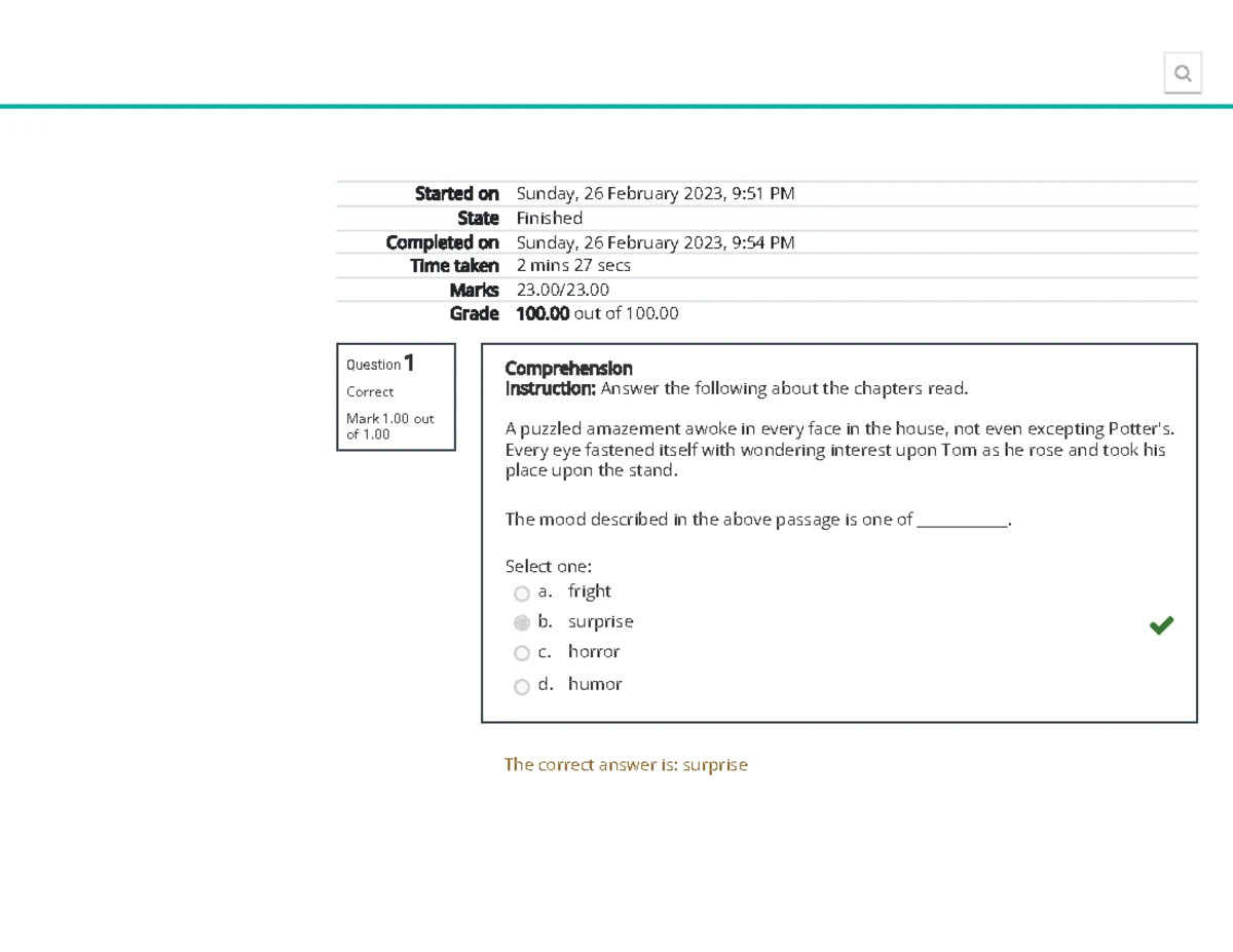 Tom Sawyer Chapters 18-20: Comprehension Quiz Review - Studocu