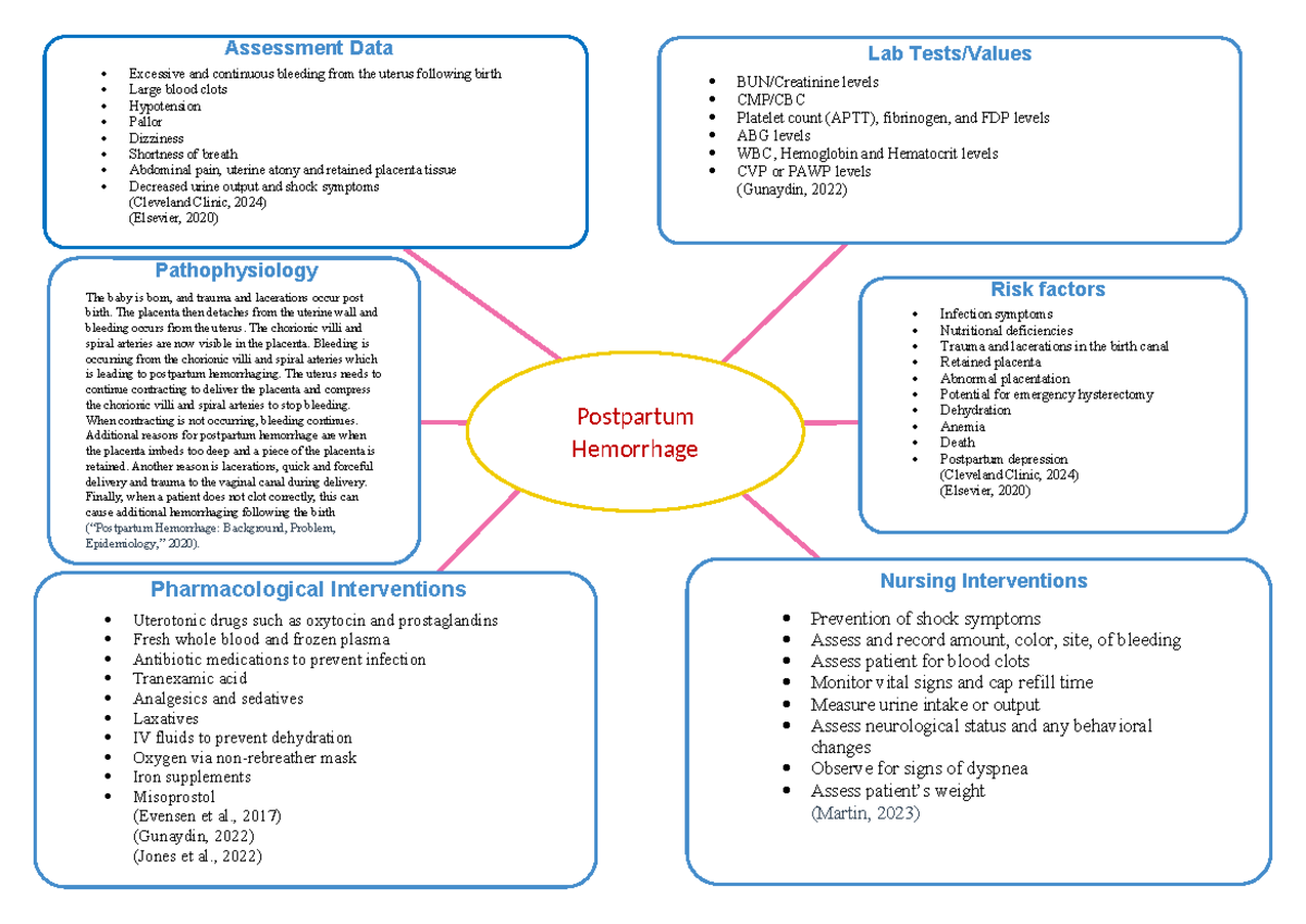 ISB PPH Concept Map: Understanding Postpartum Hemorrhage Causes ...