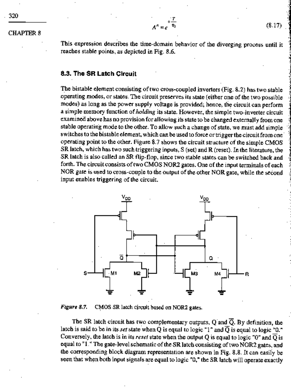 CMOS Digital Integrated Circuits: Chapter 8 - SR Latch Analysis - Studocu