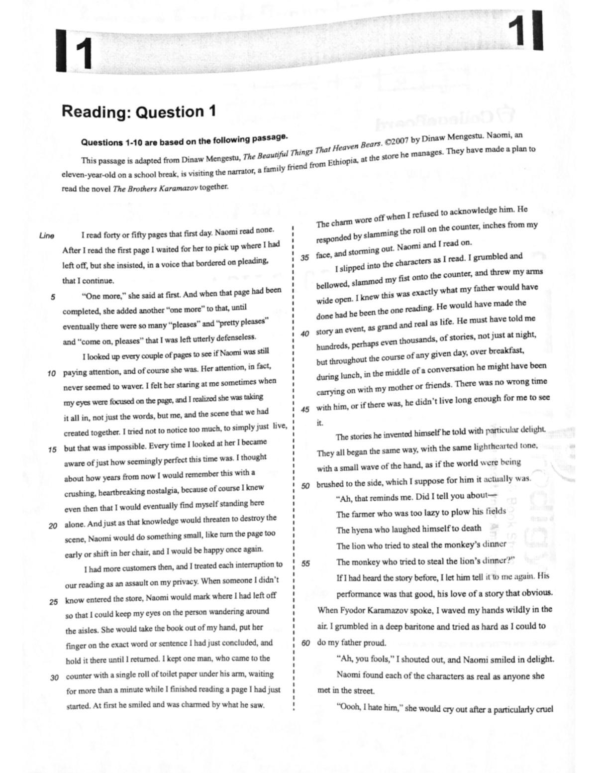 Reading Questions and Answers from "The Beautiful Things That Heaven ...