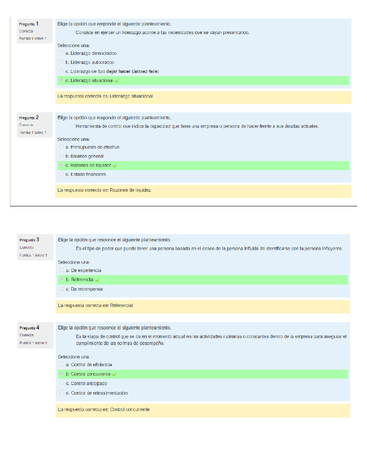 Examen Final de Proceso Administrativo - Preguntas y Respuestas - Studocu