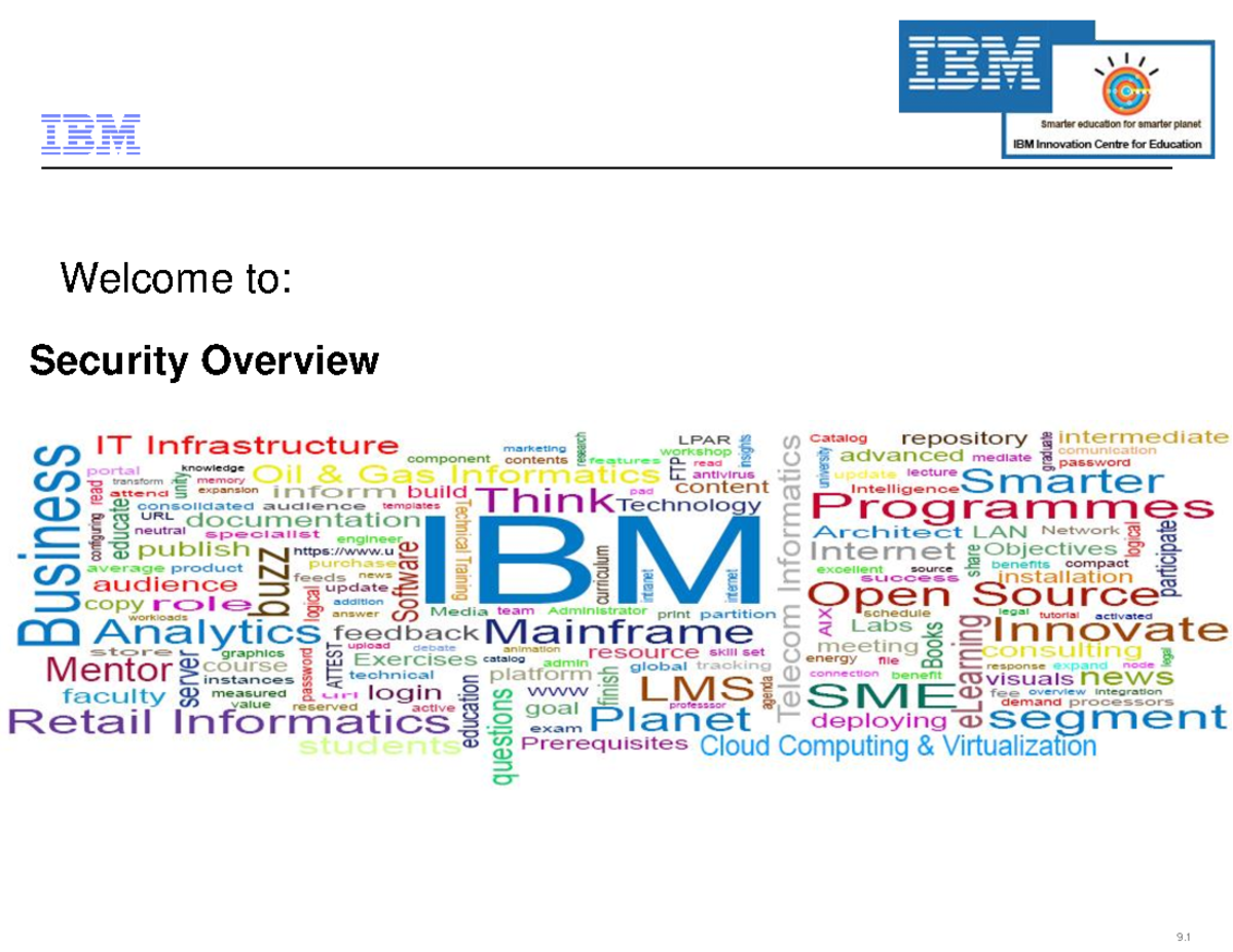 Unit 1: Security Overview in IBM Power Systems - IBM ICE - Studocu
