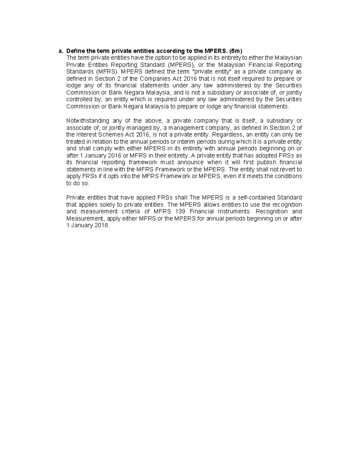 FAR570 Group Project: Understanding Private Entities under MPERS - Studocu