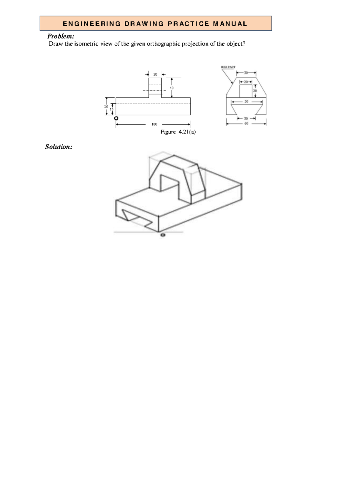 ENGR 101: Iso Engineering Drawing Practice Manual and Solutions - Studocu