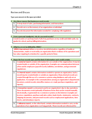 Module 5 Chapter 5 Review and Discuss Questions - Chapter 5 Review and ...