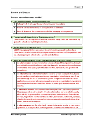 Module 2 Chapter 6 Review and Discuss Questions - Review and Discuss ...