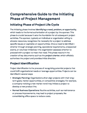 [Solved] The project scope document contains the following section Group - Project Management IV ...