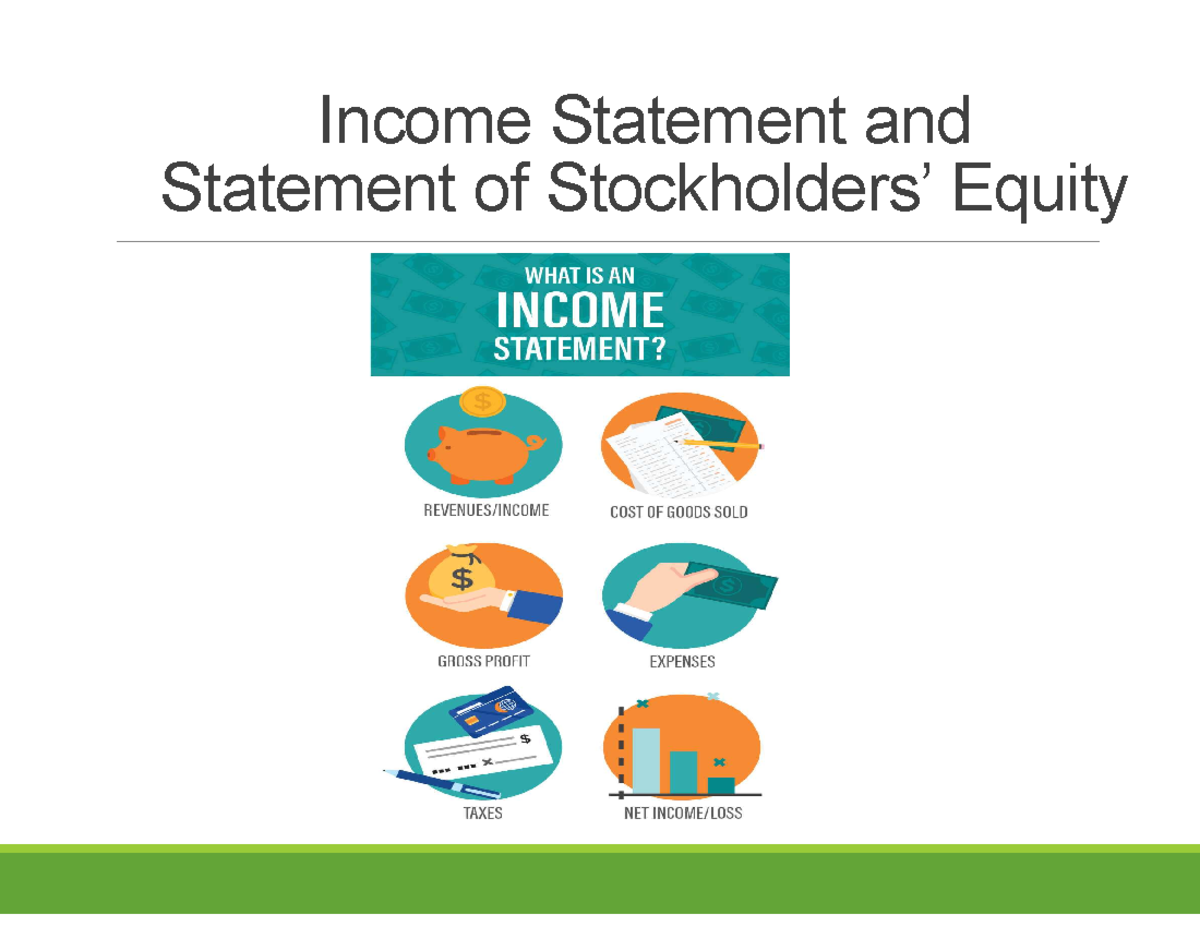 Unit 3 Income Statement & Stockholder Equity Analysis - Studocu