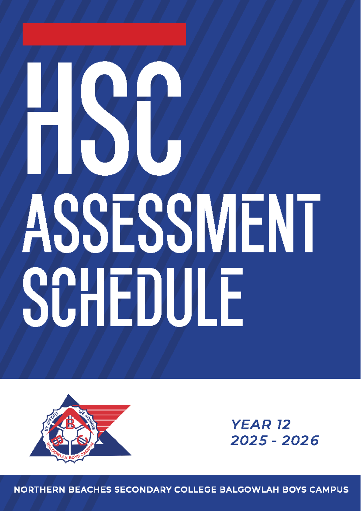 Year 12 HSC Assessment Schedule 2025-2026 Overview - Studocu