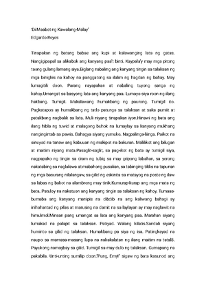 Learning Activity Sheet - Pabula - IKALAWANG MARKAHAN GAWAIN BLG. 2 ...