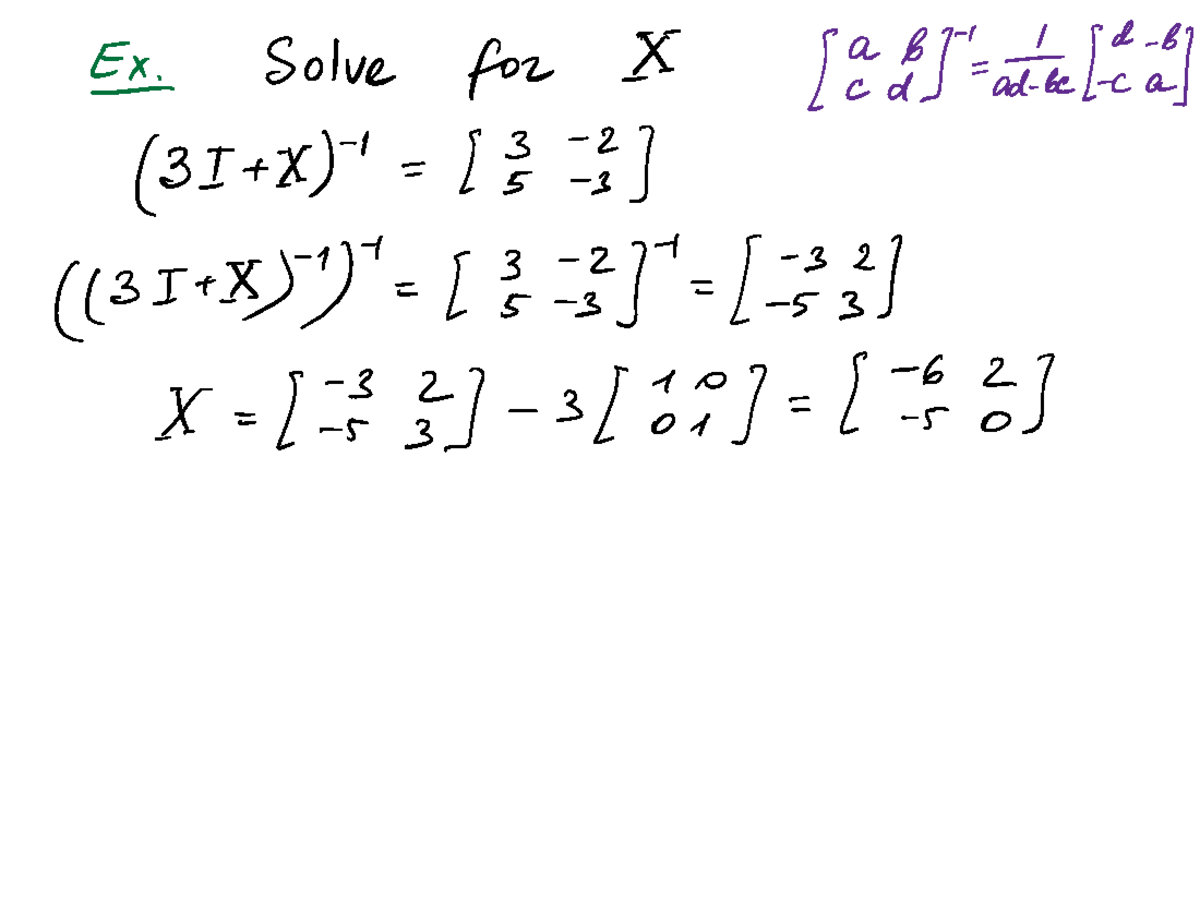 Linear Algebra Week 4: Cofactor Expansion and Determinants - Studocu