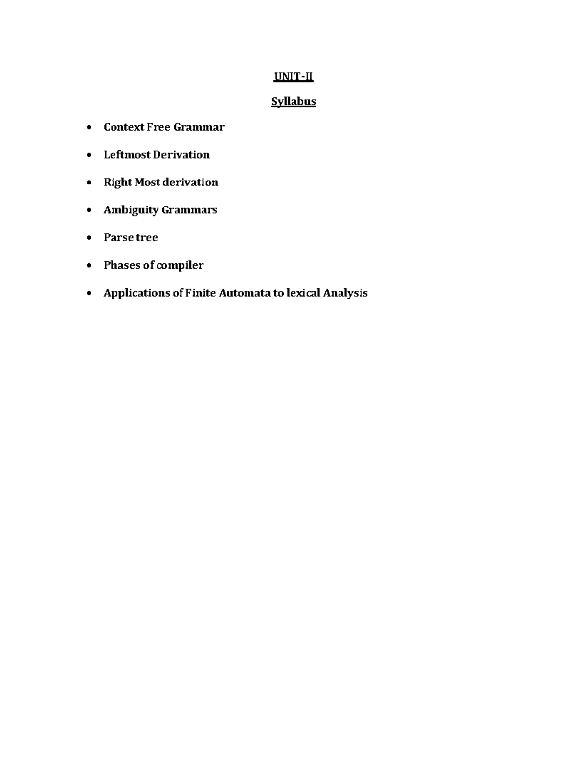 ATCD UNIT-2 - Essential Concepts in Automata Theory & Compiler Design ...