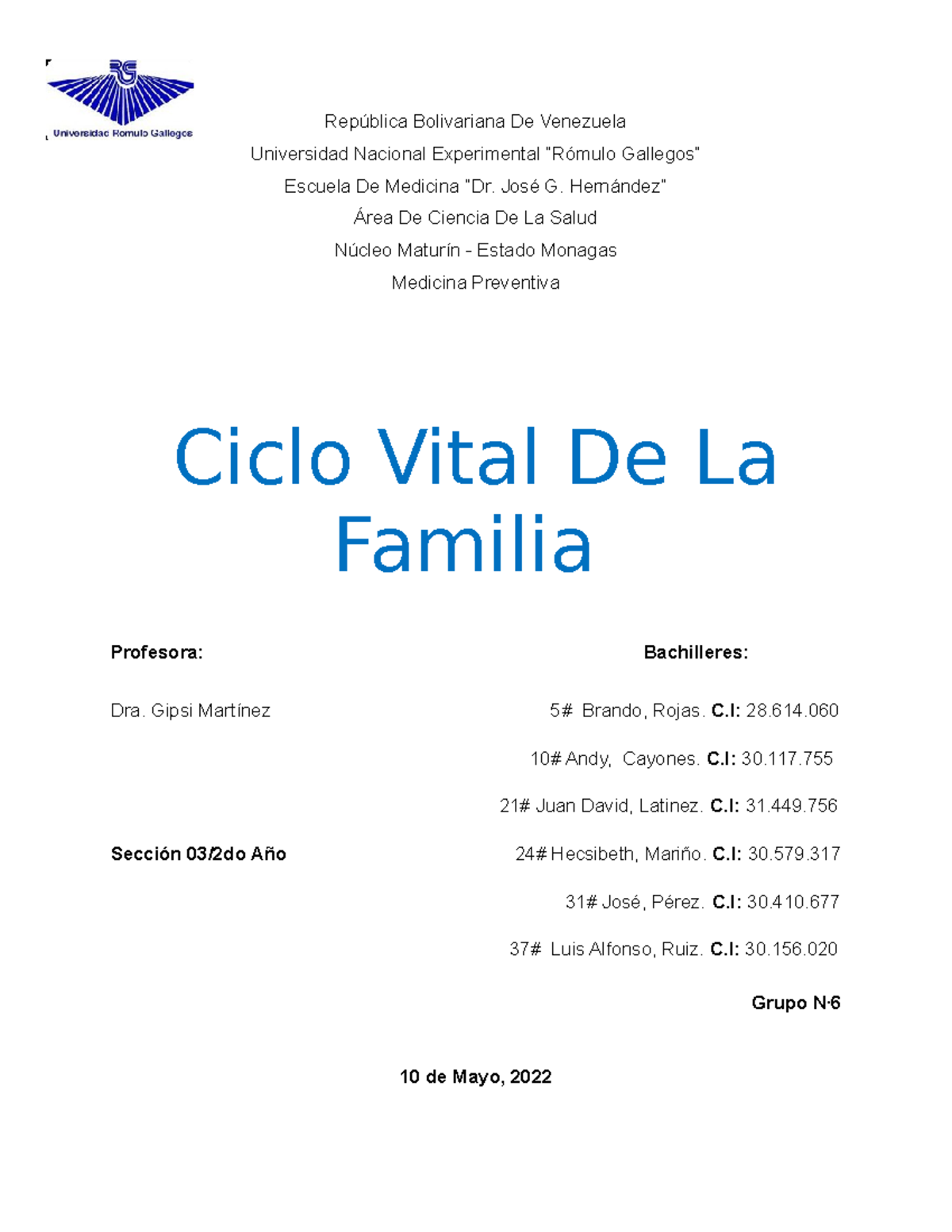 Tema 4 y 5 - Informe - Grupo 06 - República Bolivariana De Venezuela ...
