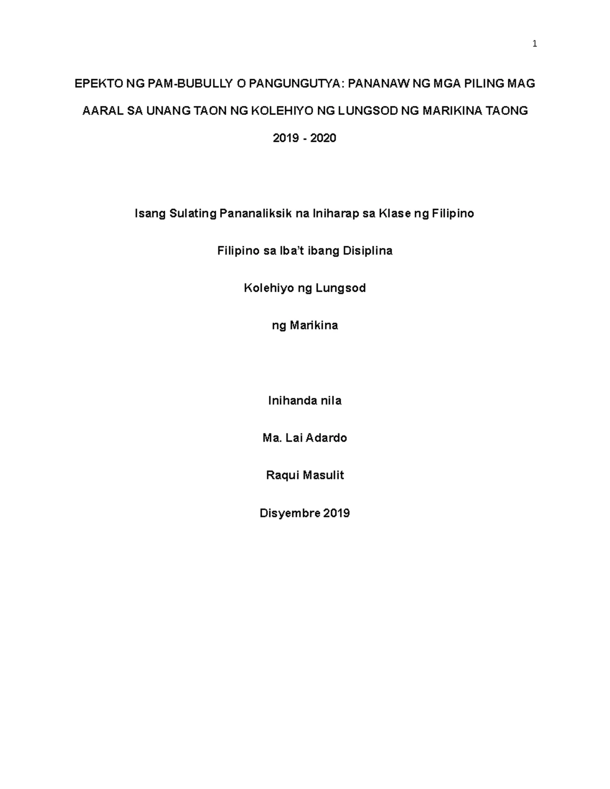 ANG Aking Pag ibig Tula At Pagsasalin Ni Alfonso O Santiago Studocu