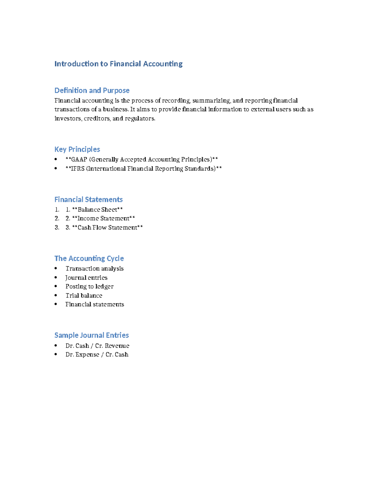 1 Introduction to Financial Accounting - Introduction to Financial ...