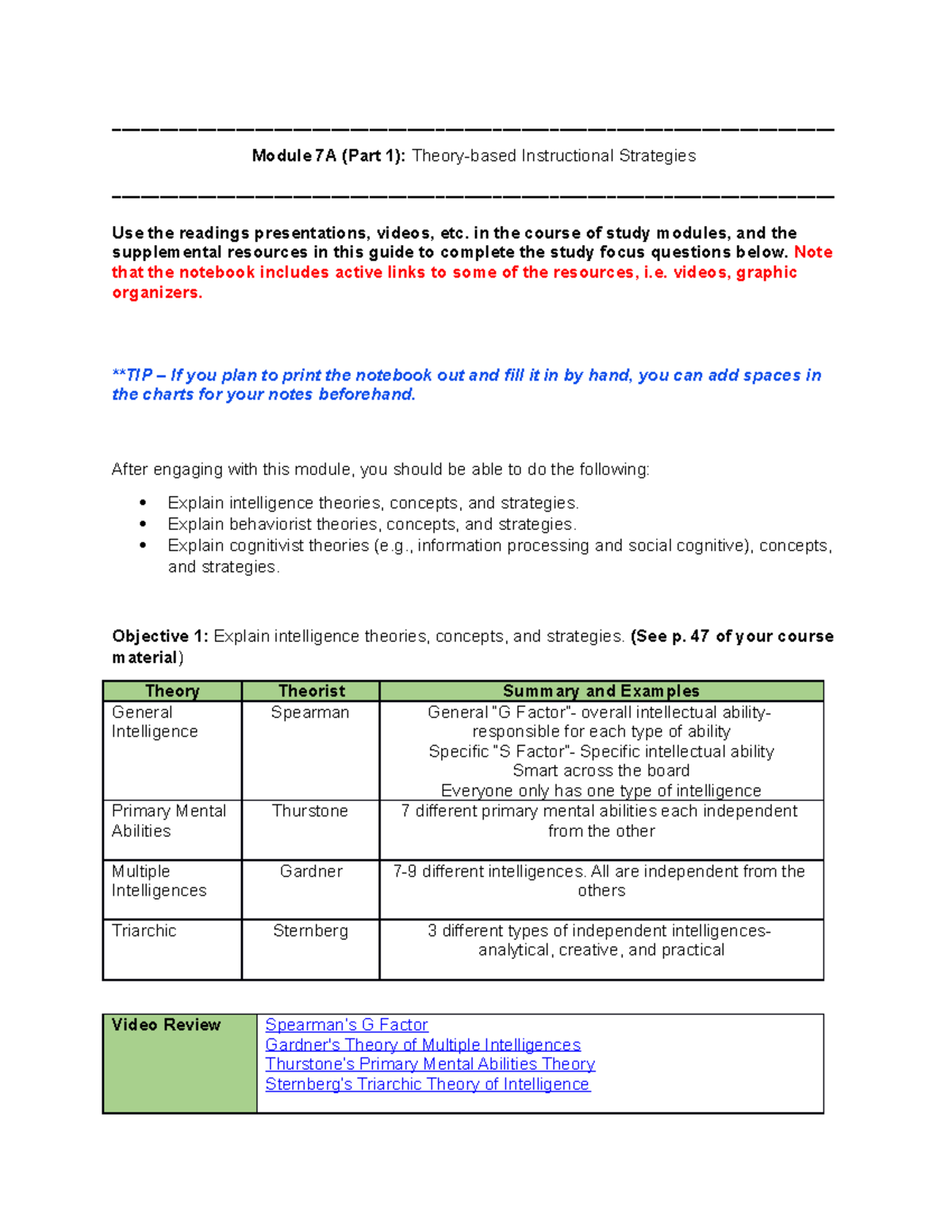 Module 7A Notebook ...