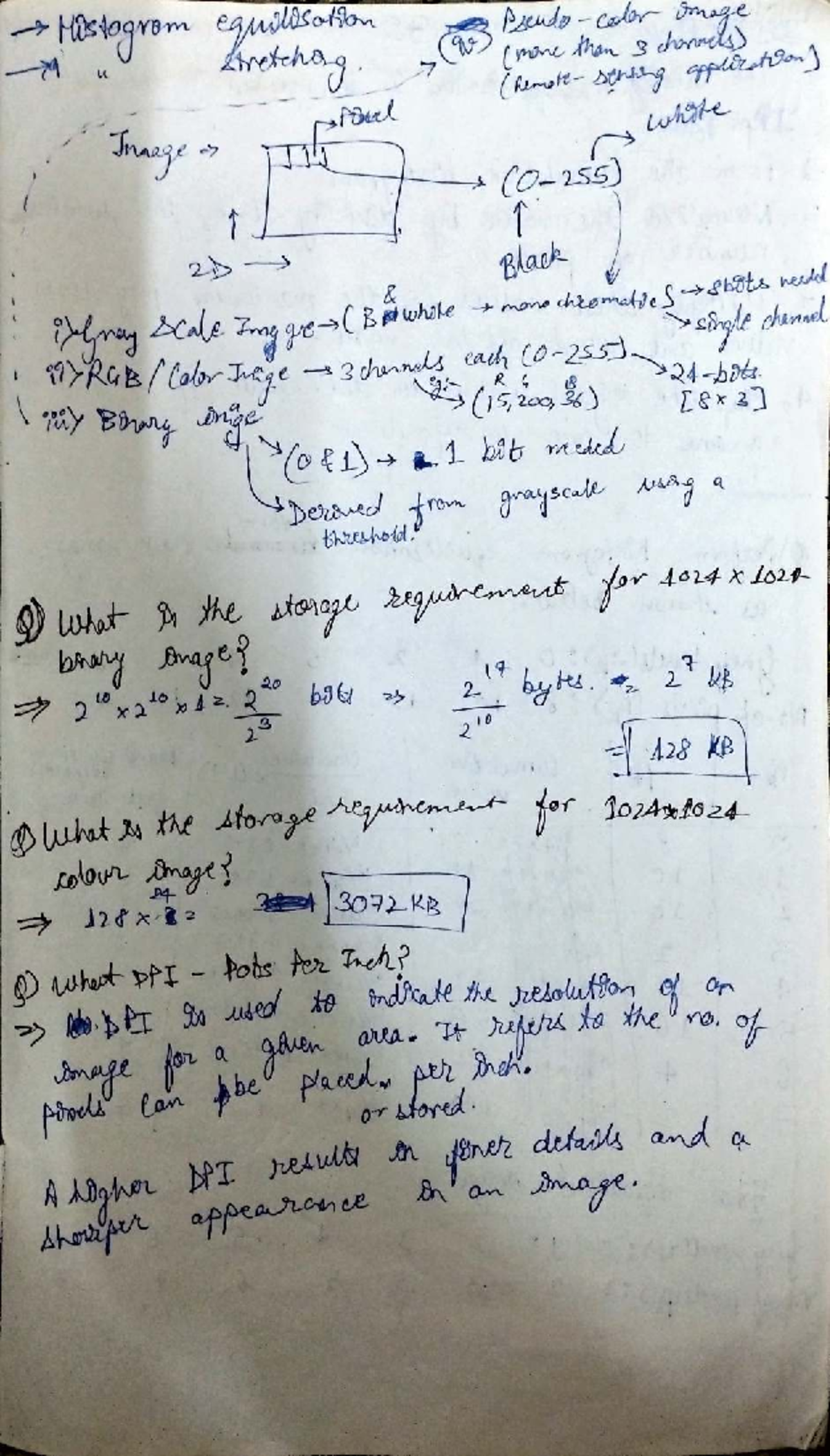 Image Processing (CS101) Midterm Exam Notes - Studocu