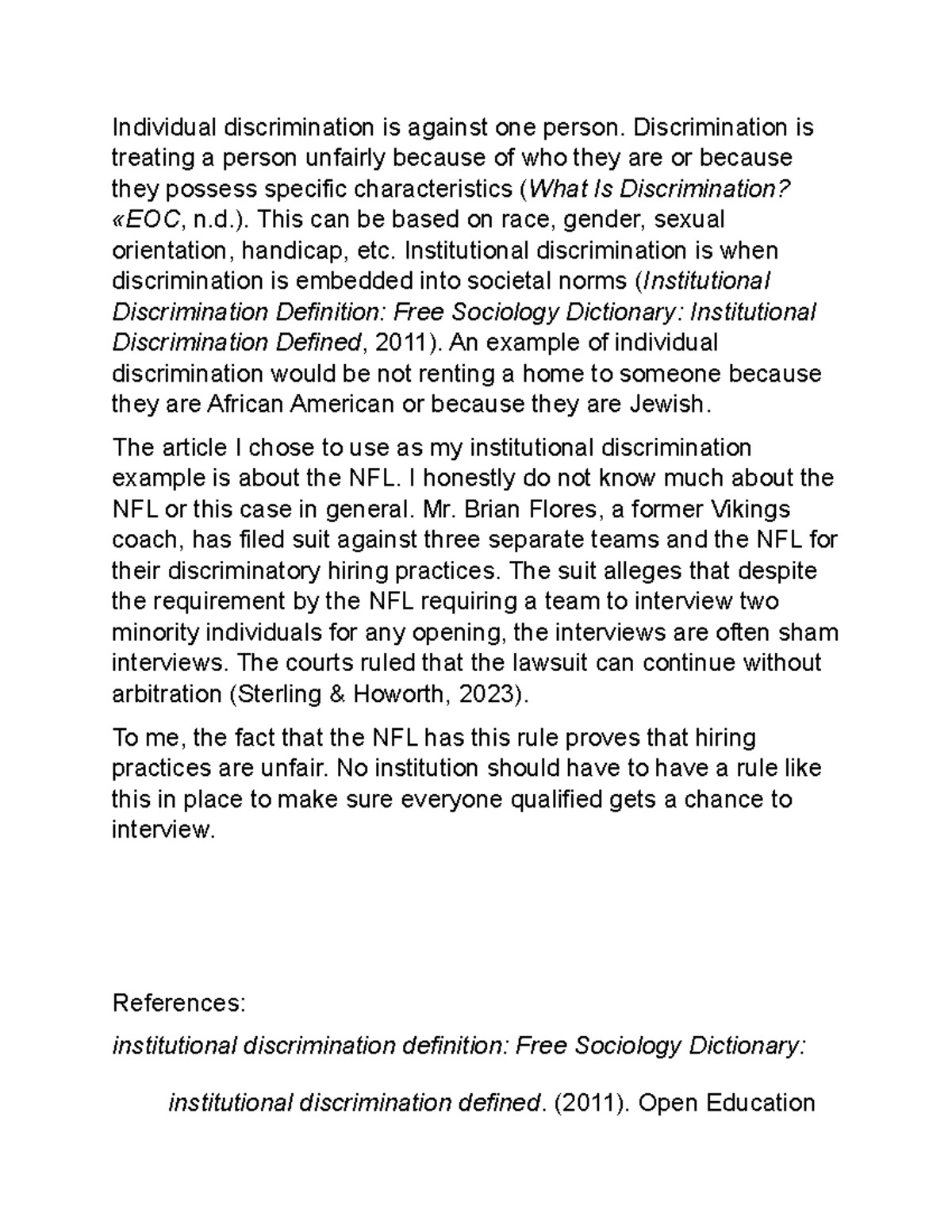 5-1 Discussion Understanding Inequality Race, Ethnicity, and Gender ...