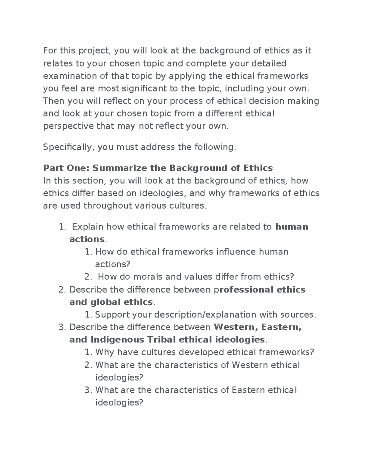 Module 7 Ethics Chapter Project: Analyzing Frameworks & Perspectives ...