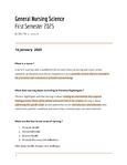 HCGNS1 - General Nursing Science - Studocu