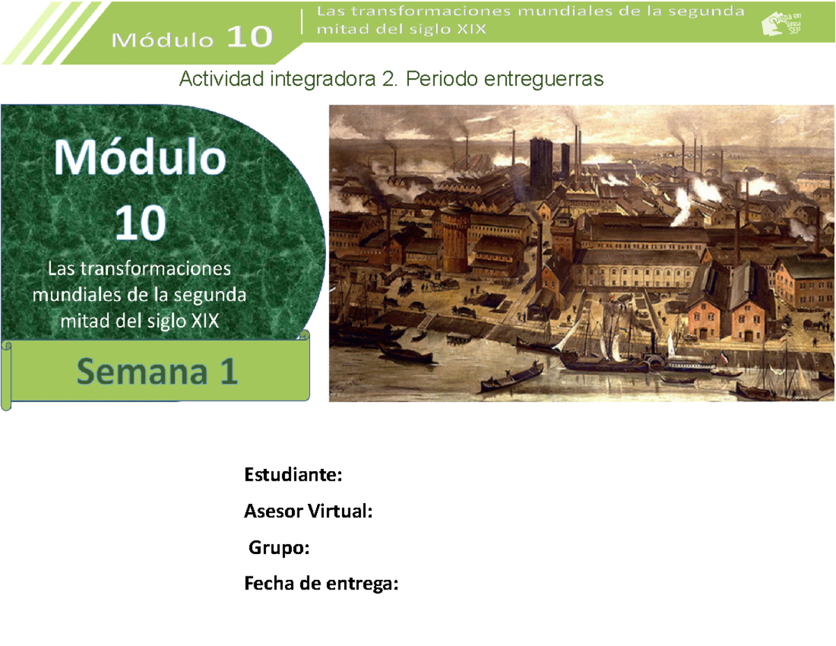Actividad Integradora 2: Mapa Mental y Historieta del Periodo ...